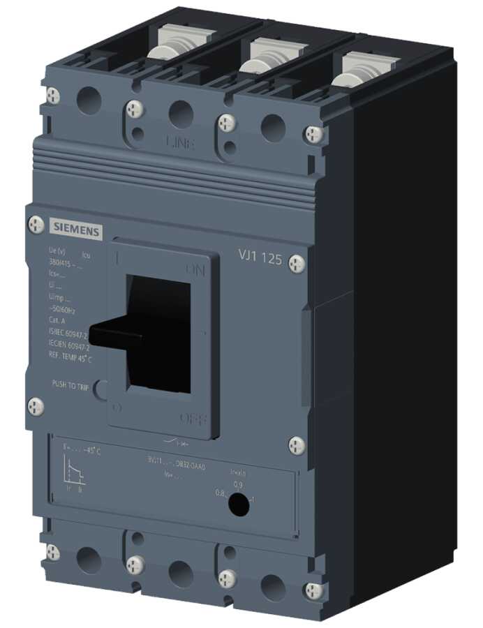 Siemens Sinoplus 3VJ1110-5DB32-0AA0 Termik Manyetik Şalter 3 Kutuplu ...